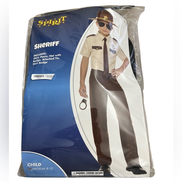 Spirit | Costumes | Spirit Halloween Boys Size Medium Sheriff Costume ...